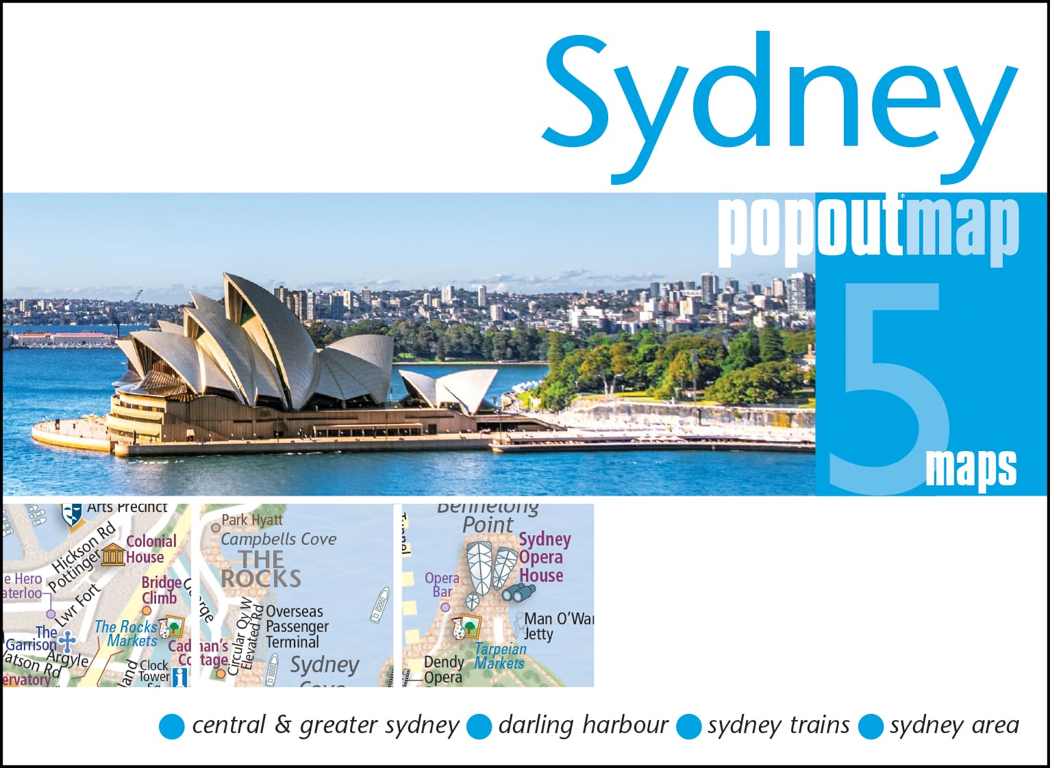 Sydney PopOut Map - pocket-size, pop up map of Sydney city centre ...